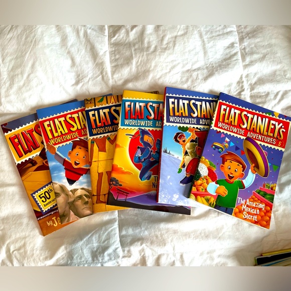 Toys | Flat Stanleys Worldwide Adventures 15 Set Of 6 Books Euc | Poshmark